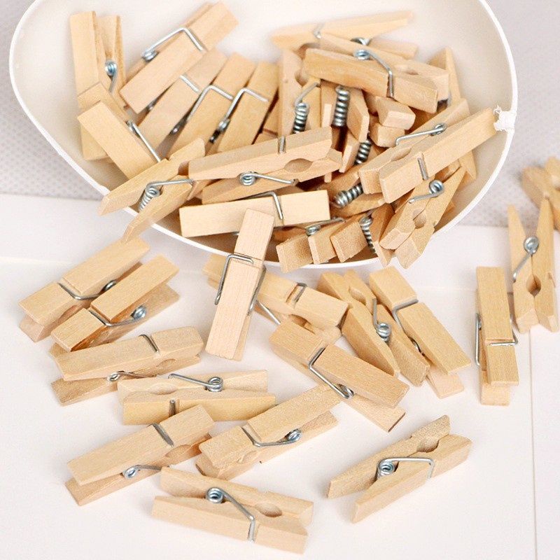 [Stock Clearance] Wooden Paper Clip Klip Kertas 20 pieces | Shopee Malaysia
