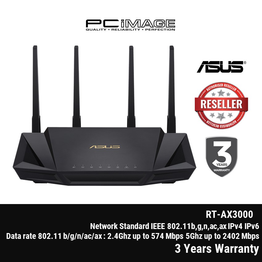 ASUS RT-AX3000 Dual Band WiFi 6 802.11ax Router | Shopee Malaysia