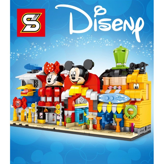 SY6800 Mickey & Friends City Architecture Series Gamehouse Beach House ...