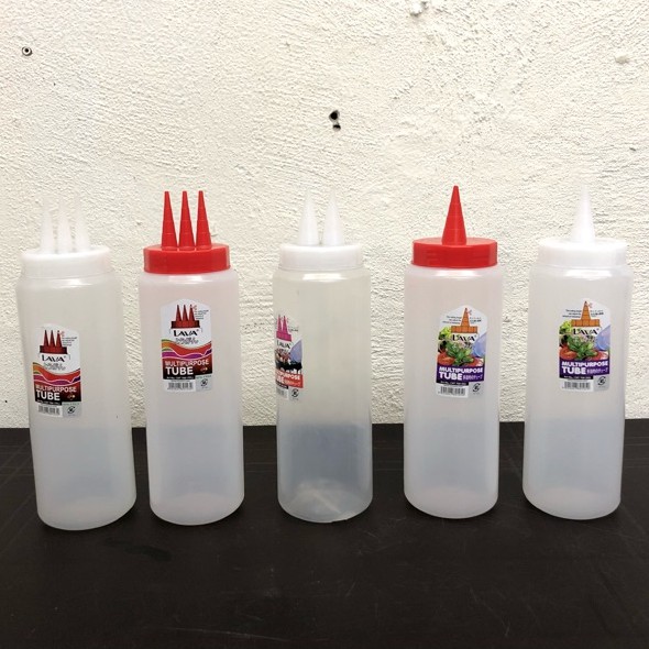 Lava 700ml Squeeze Bottle Condiment Dispenser / Acuan Botol Roti Jala ...