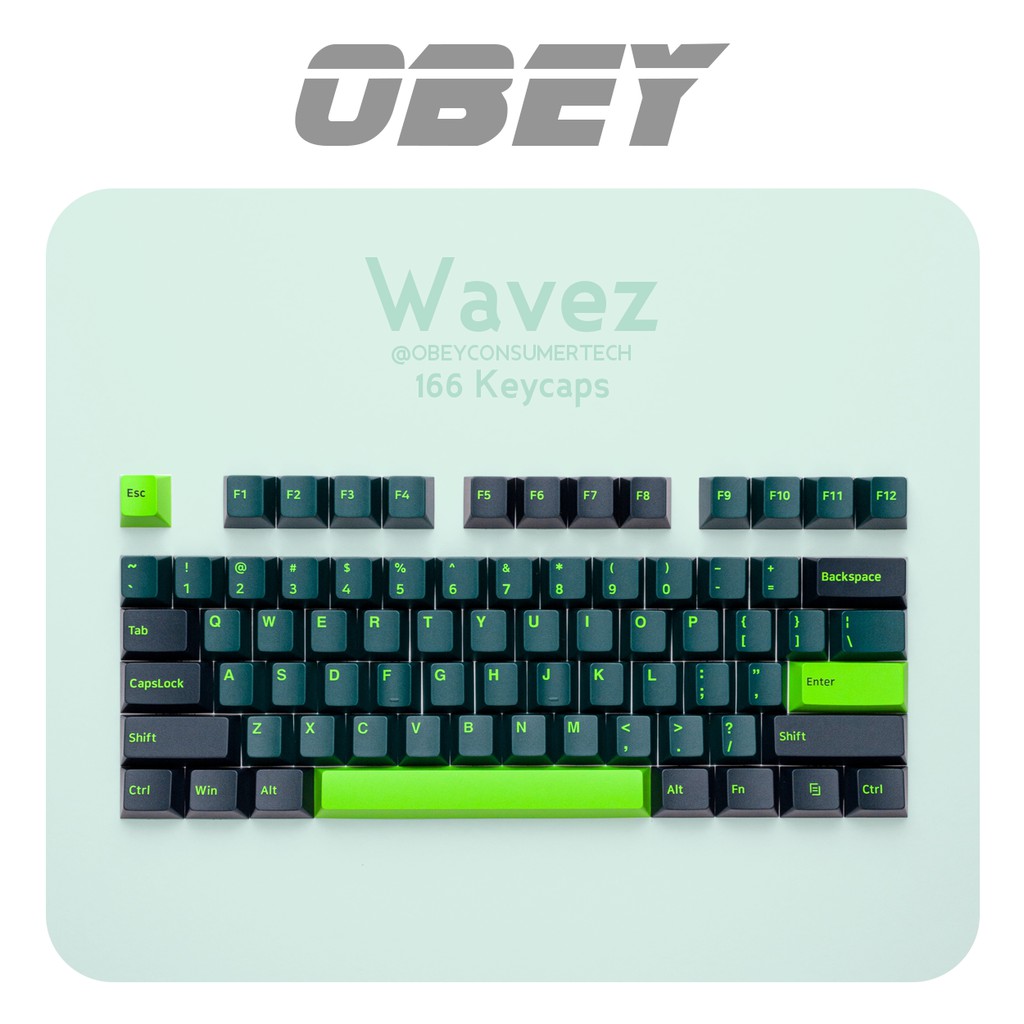 [𝙍𝙀𝘼𝘿𝙔 𝙎𝙏𝙊𝘾𝙆] GMK-inspired Wavez PBT Keycaps | Mechanical Wireless ...