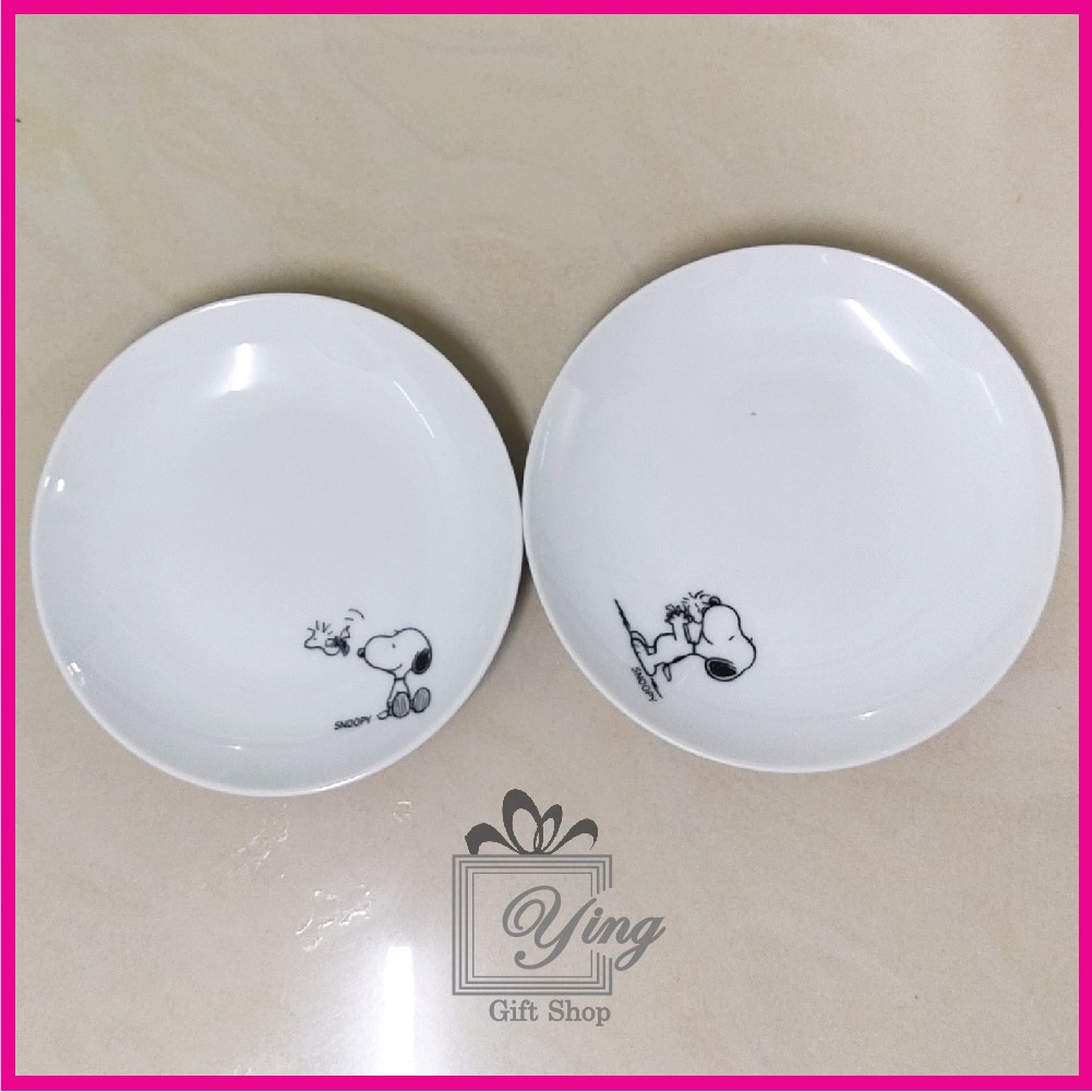🎁Ready Stock🎁 Snoopy 6.1’’ ceramic plate / 6.1’’ Pinggan Seramik Snoopy ...