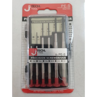 JETECH 6PCS STEEL HANDLE PRECISION SCREWDRIVER SET (PE-S) | Shopee Malaysia