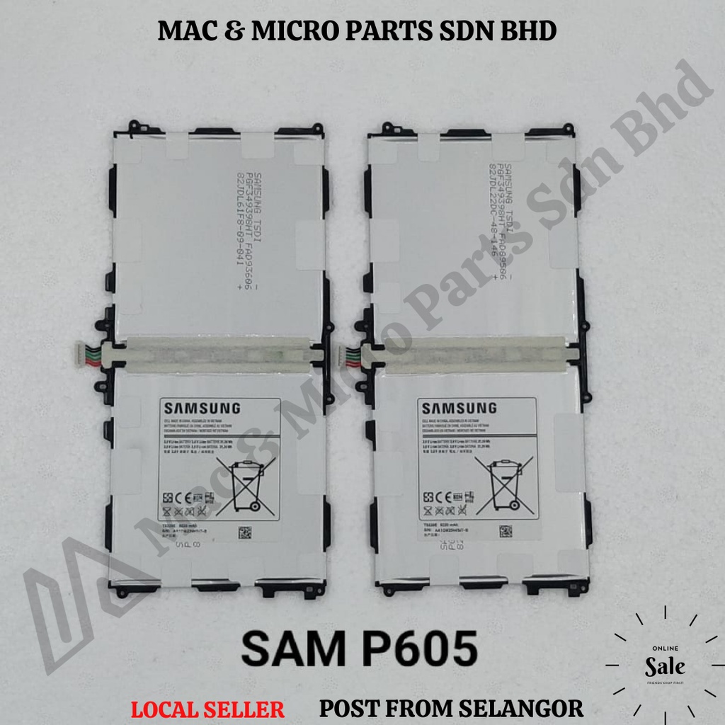 MG BRAND GALAXY ( NOTE 10.1）P600/P601/P605 BATTERY Model T8220U ...