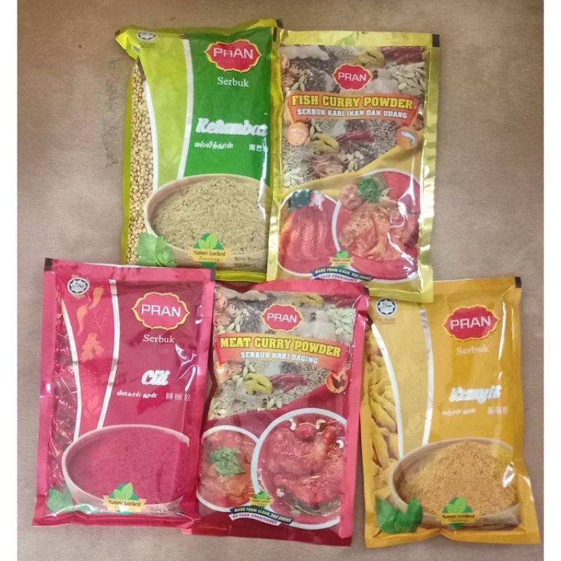 PRAN POWDER 125G SPICE CHILLI, SERBUK KUNYIT, FISH CURRY, MEAT CURRY ...