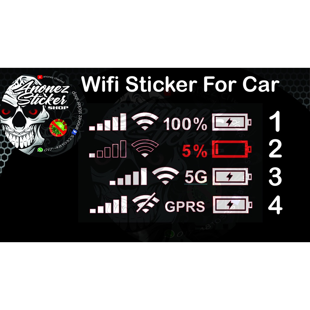 Sticker Wifi For Cars Reflect 3M | Shopee Malaysia