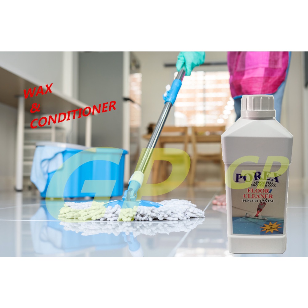 POREX Floor Cleaner Liquid 1 Little (WAX & CONDITIONER) / POREX Pencuci ...