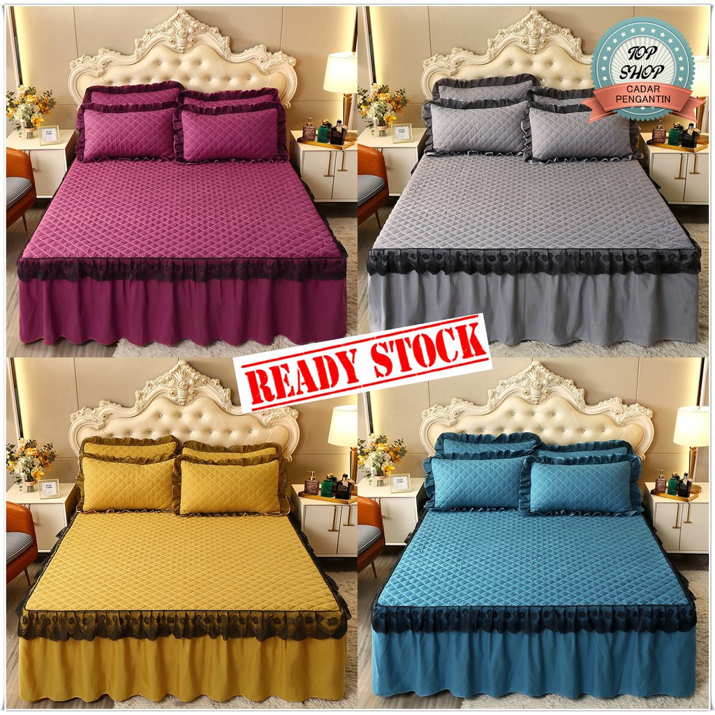 🔥🔥 Readystock Kelantan 🔥🔥 Cadar Pengantin Ropol Murah Quilted 3 in 1 ...