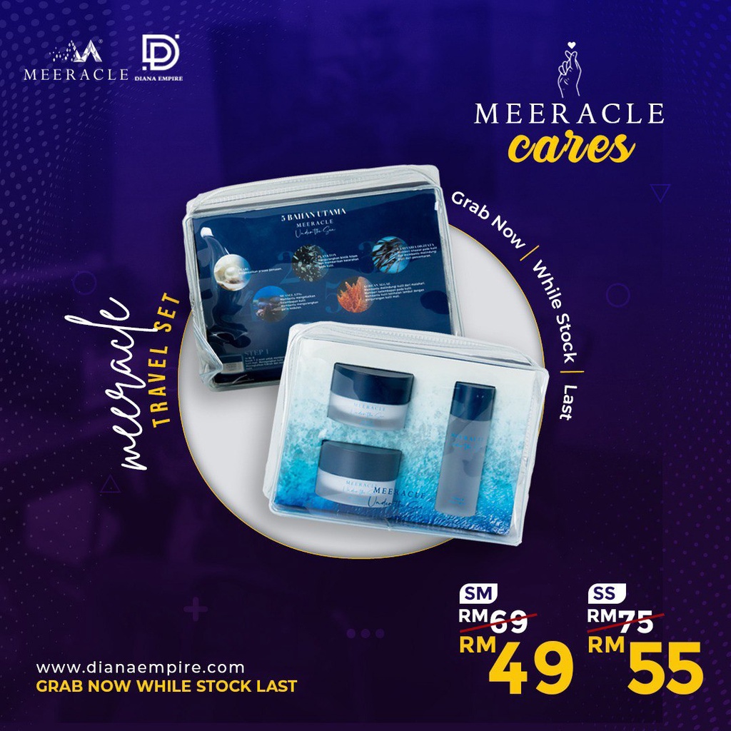 ORIGINAL HQ - MEERACLE TRAVEL SET UNDER THE SEA (MINI/TESTER) | Shopee ...