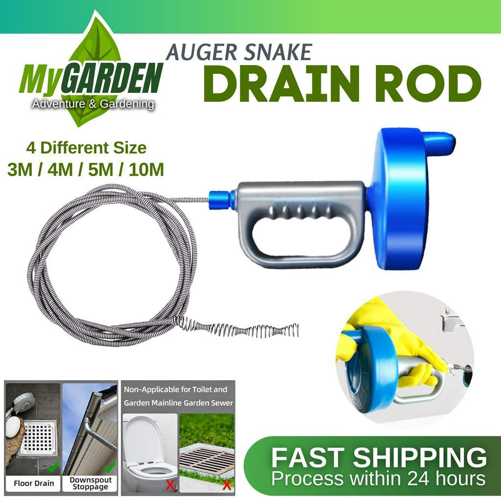 Drain Unblocker Flexible Rod Auger Snake Rod Drain Unclogged Pipe Sink ...