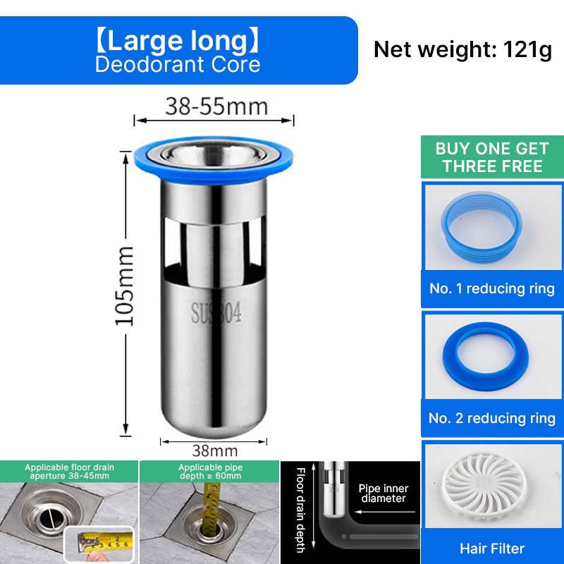304 Stainless steel floor drain core 304 deep water sealed silica gel ...