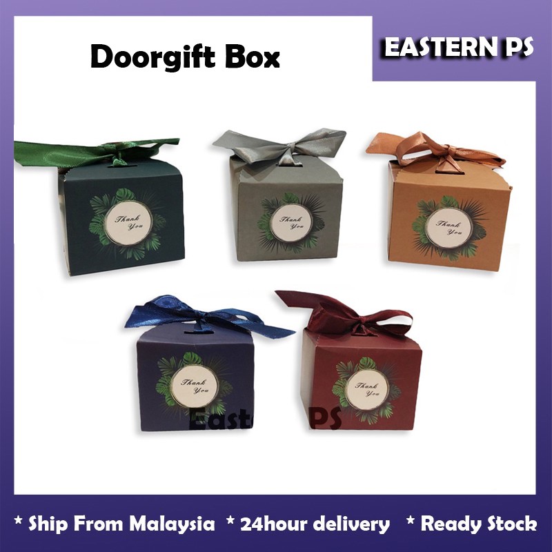 (10PCS)WEDDING GIFT SOUVENIR DOORGIFT CANDIES BOX Kotak Doorgift/Candy ...