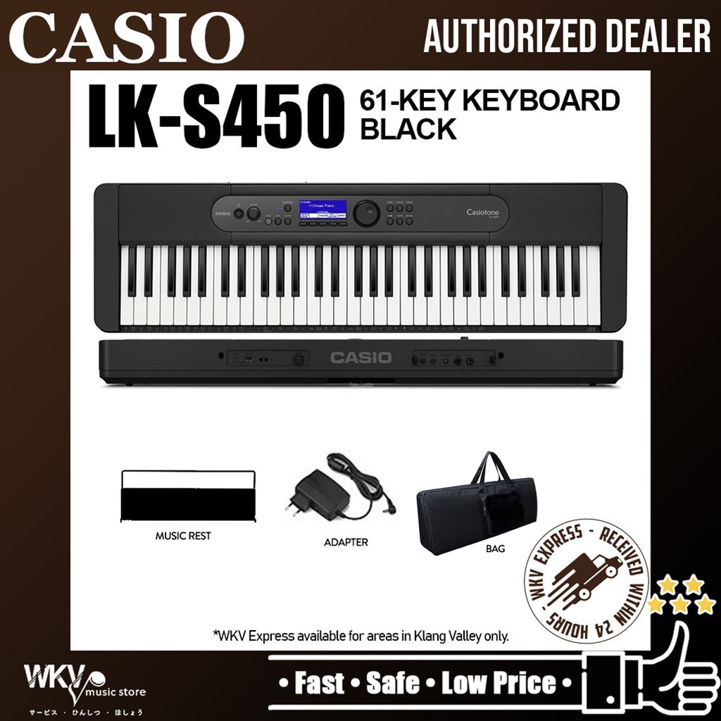 Casio LK-S450 61-key Arranger Keyboard - Black (LKS450 / LK S450) | Shopee Malaysia
