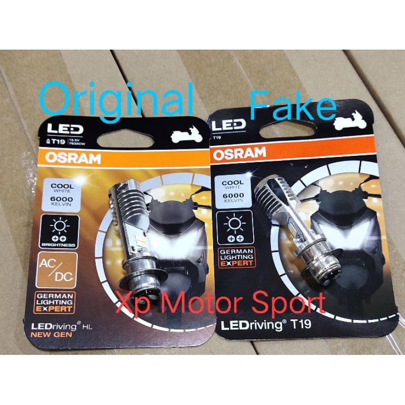 6000K Mentol Depan Led Putih & Kuning Osram T19 Semua Jenis Motor Model T19 (Ac/Dc) 100% ...