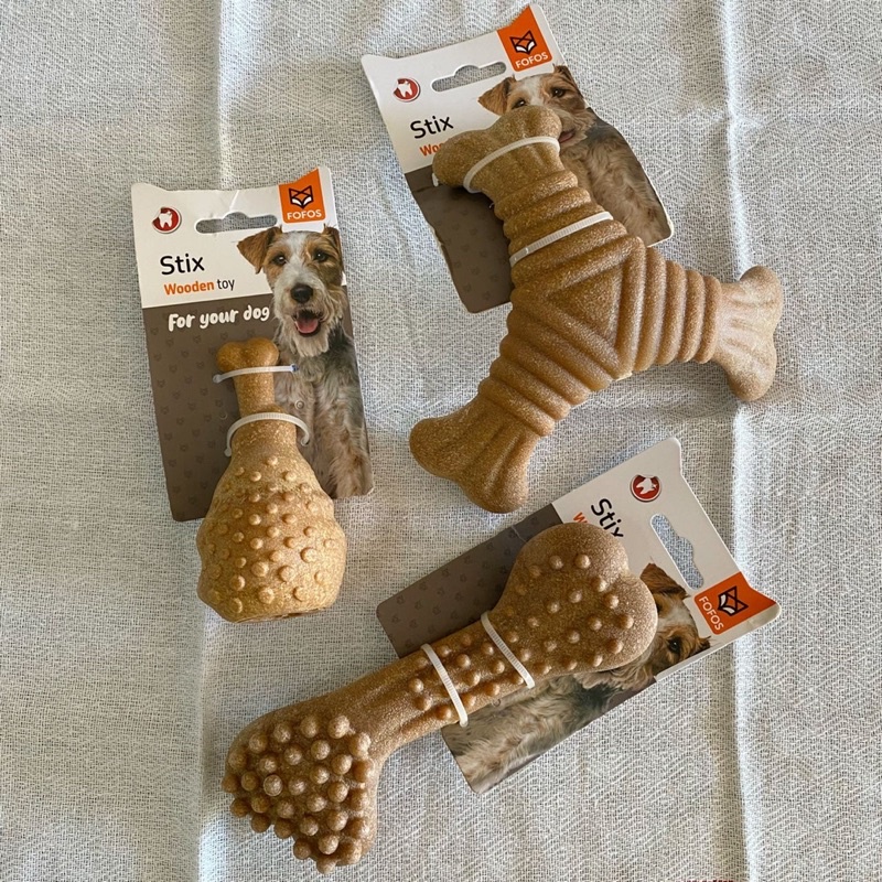 FOFOS Stix Wooden Toy for Dog Hard Chew Dog Toy for Bite and Eat ...