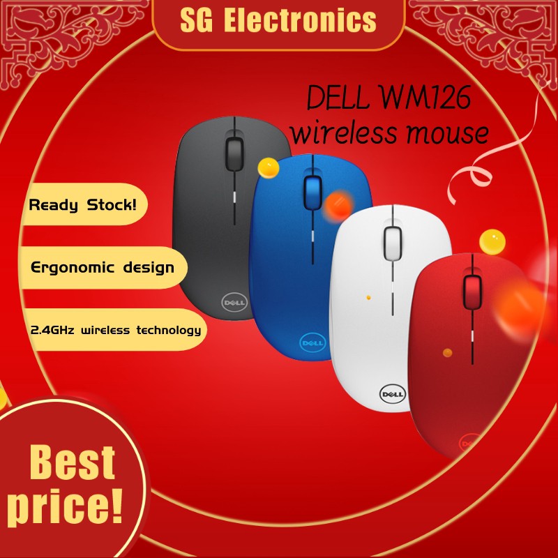 DELL MW126 Wireless Optical Mouse WM126 With On/Off Switch. M187 M221 ...
