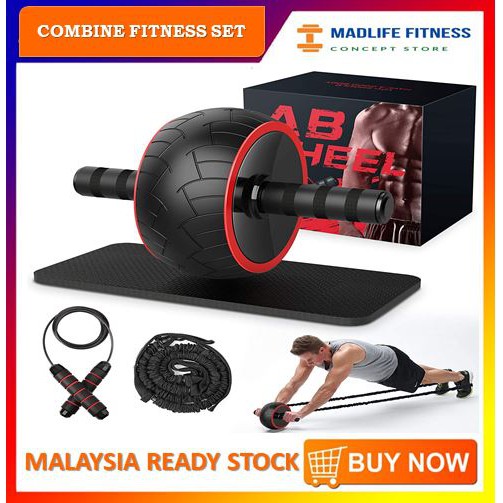 AB ROLLER WHELL EXERCISE EQUIPMENT HOME GYM | Shopee Malaysia