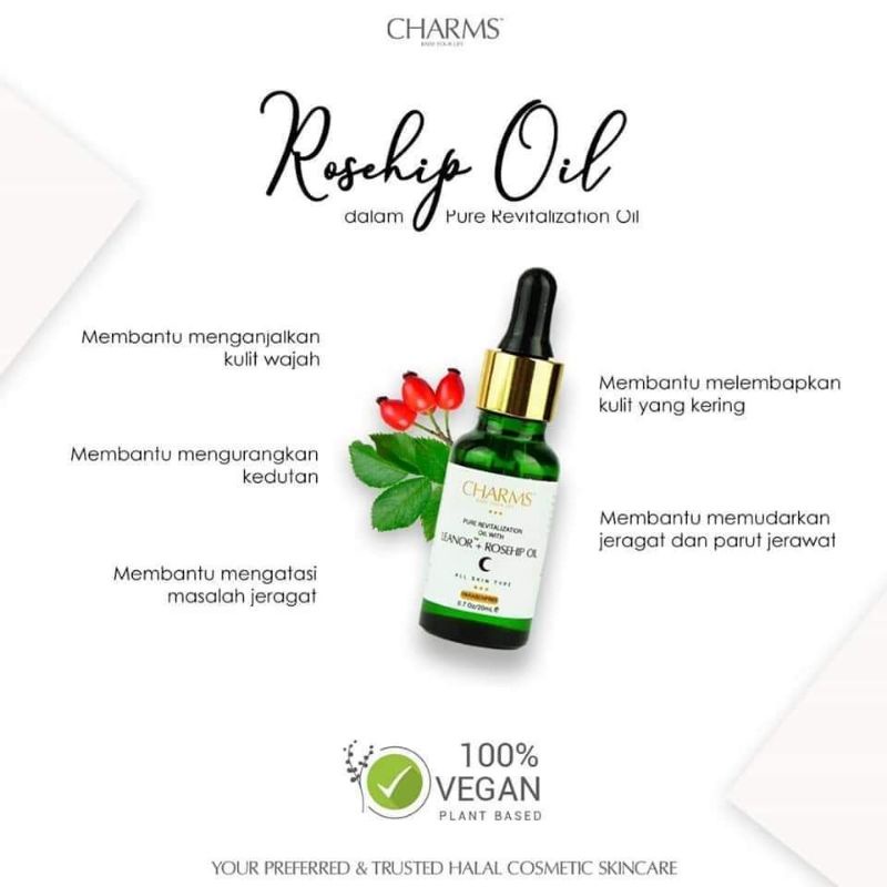 CHARMS PURE REVITALIZATION OIL (CLEAR STOCK) | Shopee Malaysia