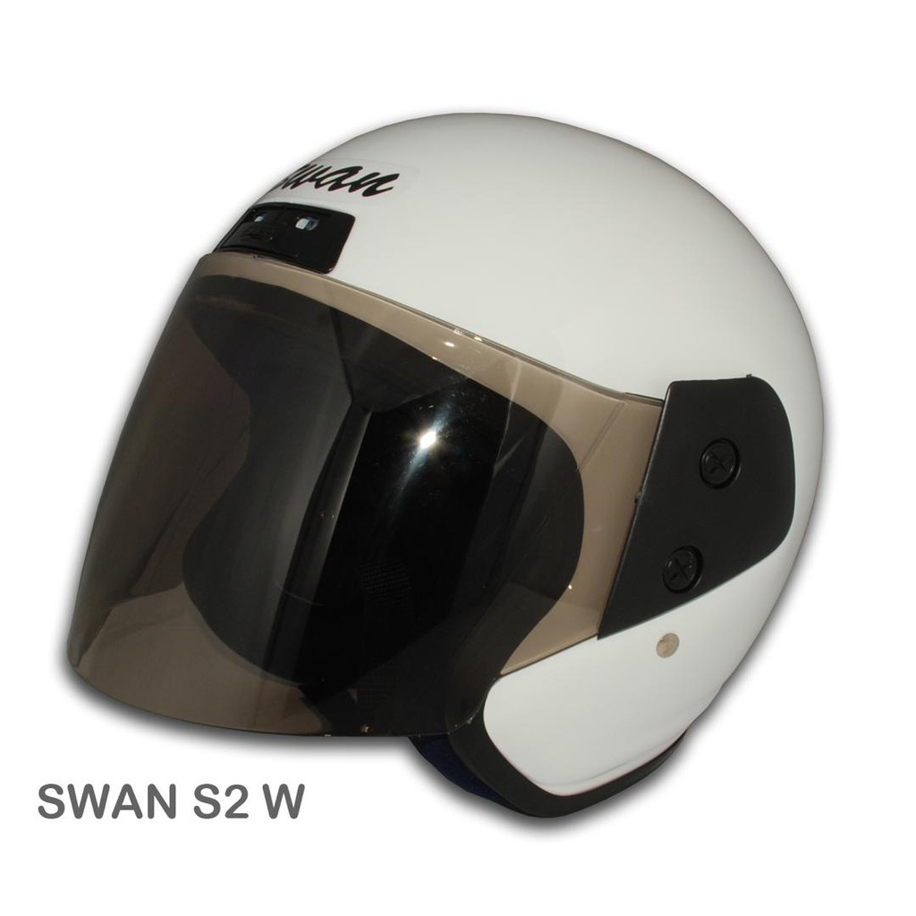 HELMET SWAN S2 (WHITE COLOUR) TOPI KELEDAR SWAN S2 (PUTIH) | Shopee ...