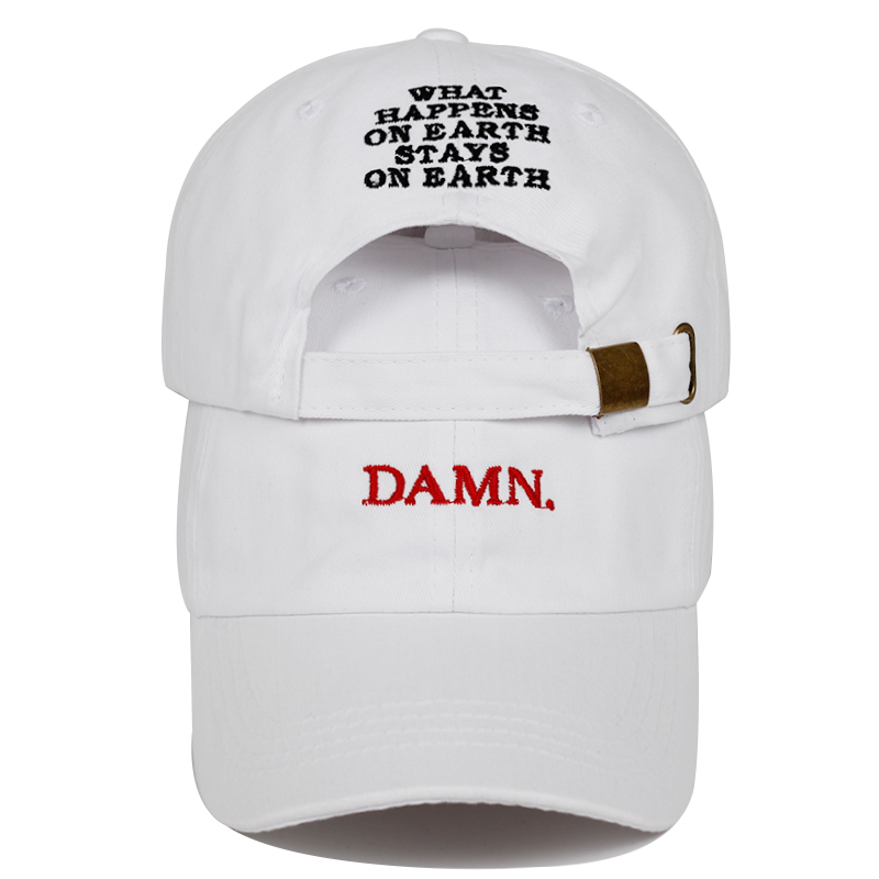 Spring summer DAMN Hats Embroidered Earth Dad Hat for women Hip Hop cap ...