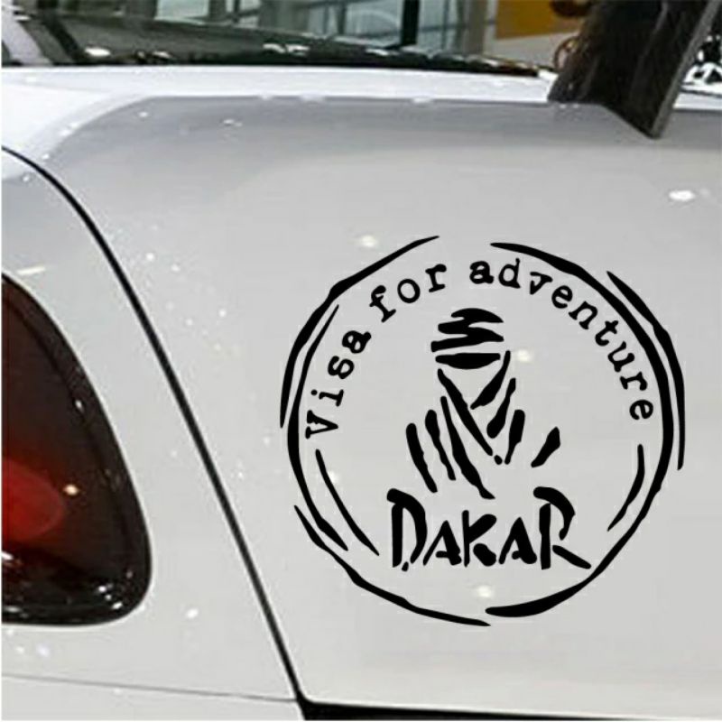 Dakar Visa Sticker For Adventure Vinyl Refllektif Car Visor Sticker Box ...