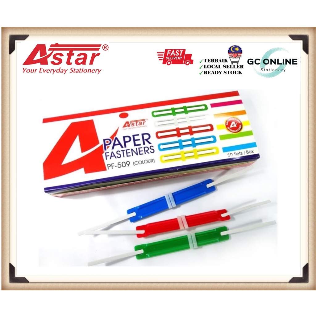 Astar PF509 Paper Fasteners (50pcs/Box) | Shopee Malaysia