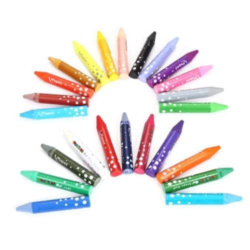 MAPED 24 COLORS WATER WASHING COLORFUL OIL PAINTING STICK FOR KIDS ...