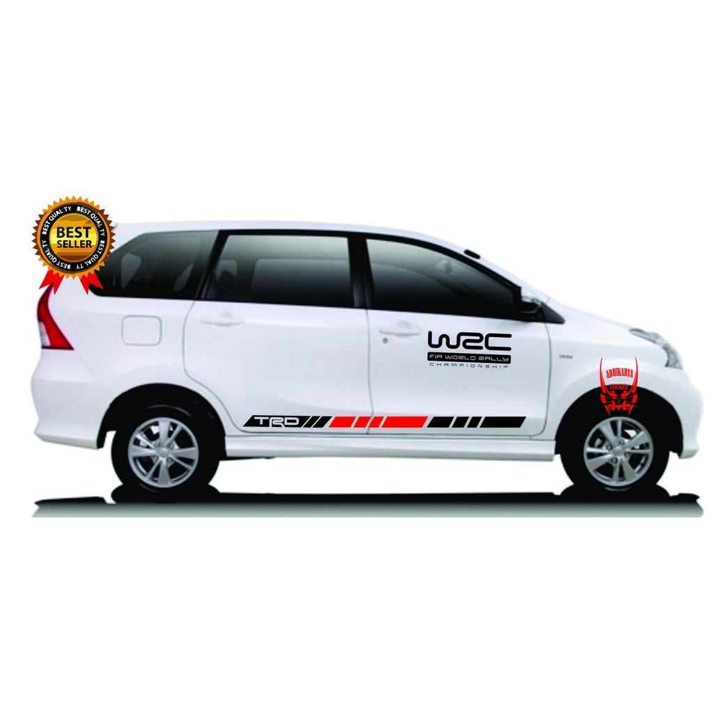 Wrc Car Sticker TRD Striping Avanza Xenia Car Sticker (Free Re-Design ...