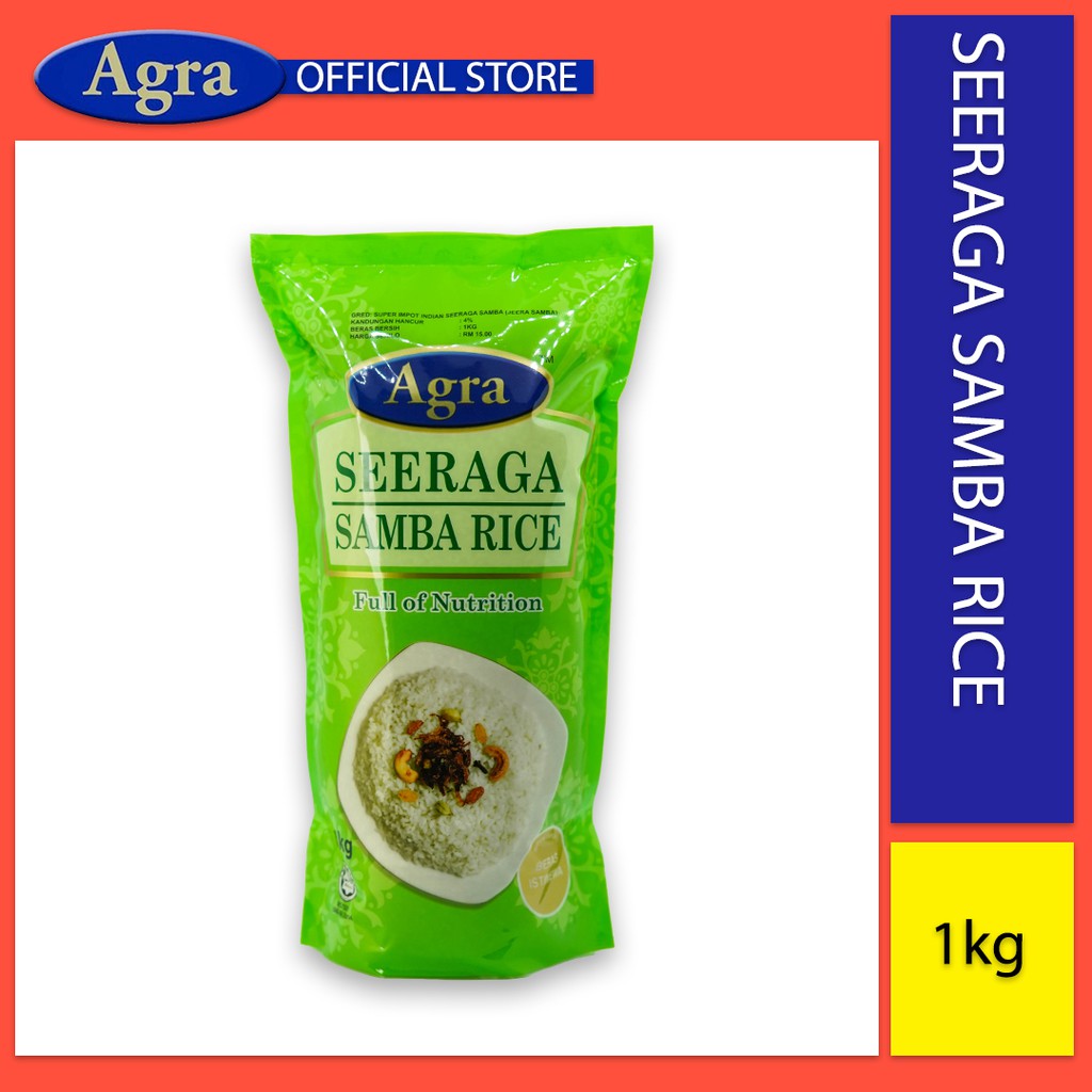 Agra Seeraga Samba Rice / Beras Seeraga Samba (1KG) | Shopee Malaysia