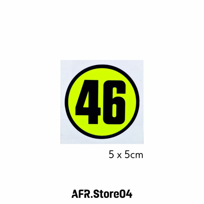Rossi 46-round Sticket Sticker Size 5cm | Shopee Malaysia