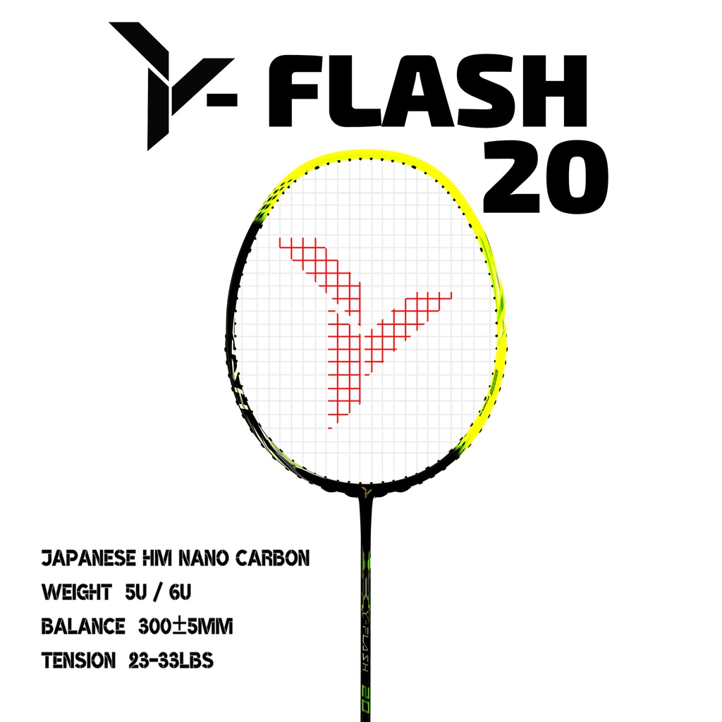 YOUNG Y-Flash 20 Intermediate Level Heavy Head Badminton Racket ...
