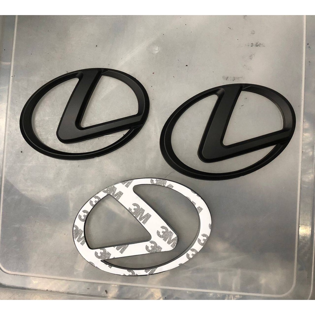Lexus Matte Black Front Rear Oem Emblem Logo 11Cm | Shopee Malaysia