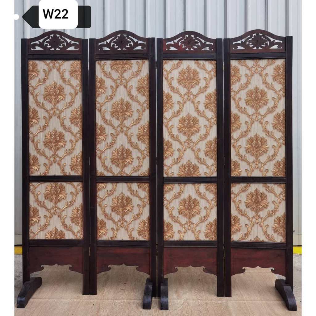 Partition Kayu / Pembahagi Ruang Kayu Original / Space divider | Shopee ...