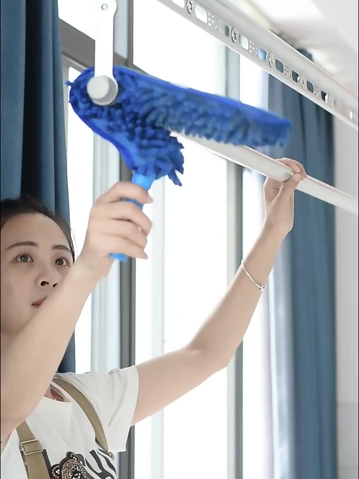 Ceiling Fan Duster Adjustable Length Absorb Dust Ceiling Fan Cleaner ...