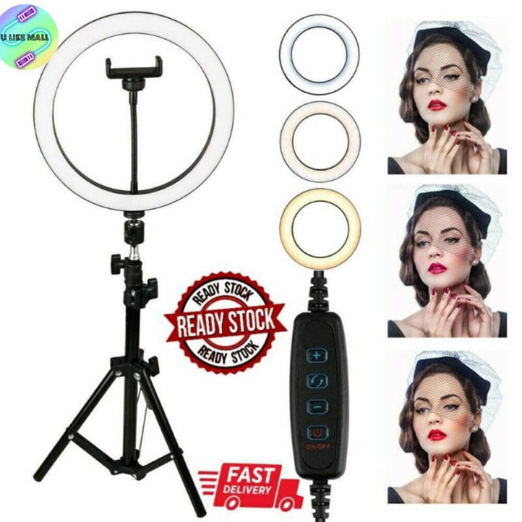 READY STOCK Tik Tok Light 26cm 33cm Lamp LED Studio Camera Video ...