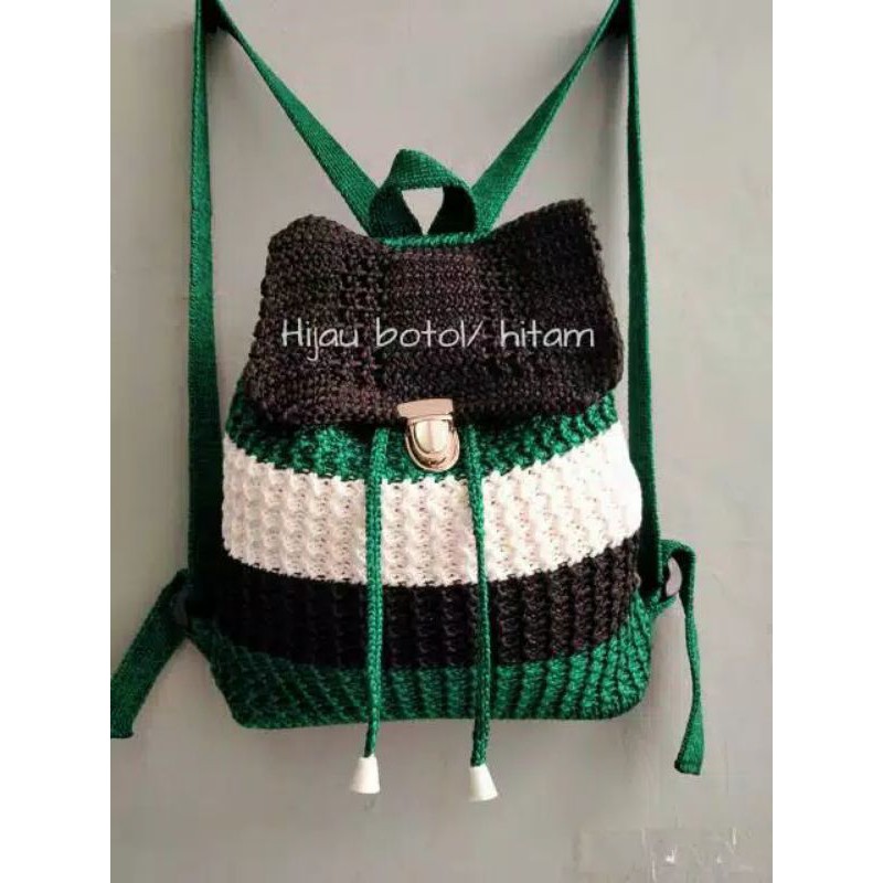 Milenial Knitting Bag STRIP | Shopee Malaysia