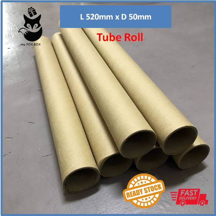 MYFAVORPACKAGING Kotak Silinder Tube Batang Keras Hard Brown Cylinder ...