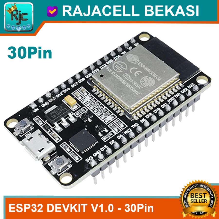 ESP32 ESP-32 DEVKIT V1 Board 30 Pin Wifi Bluetooth BLE Microcontroller ...