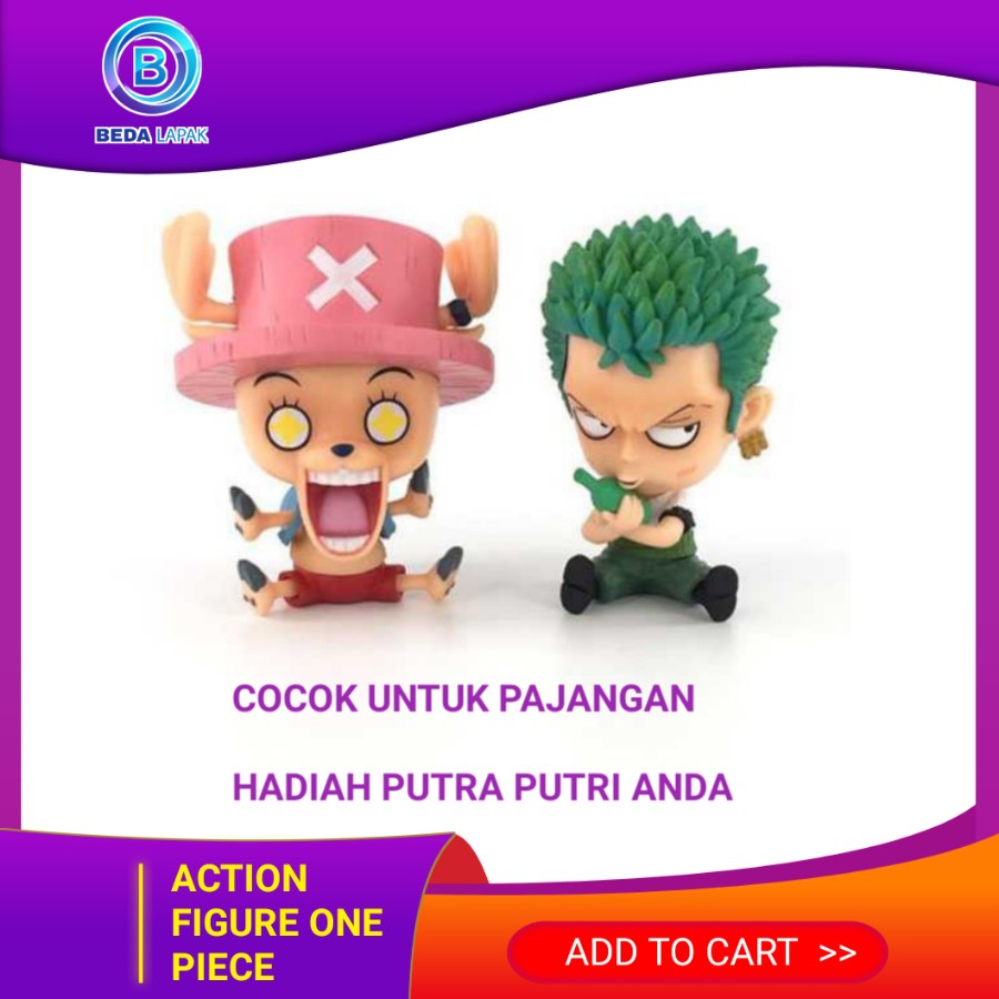 Action Figure Anime One Piece Zoro Set Topper Toper Cake Birthday Cake ...