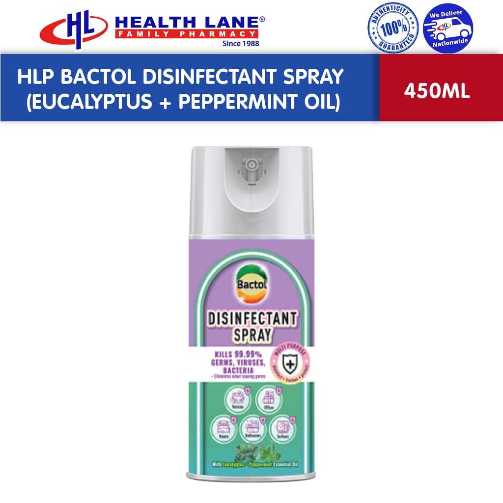 HLP BACTOL AIR FRESH DISINFECTANT SPRAY (450ML) | Shopee Malaysia