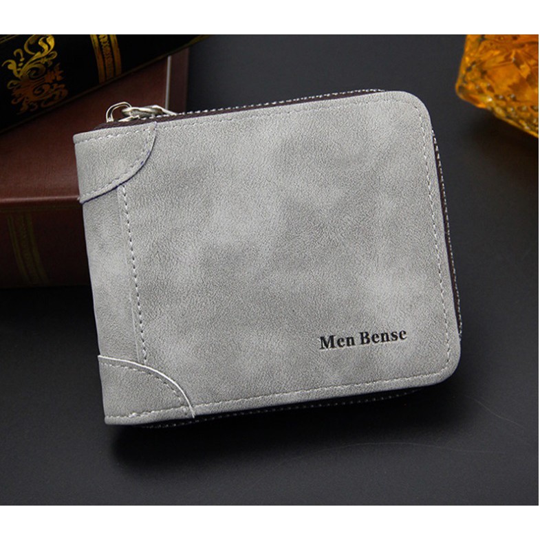 MENBENSE Man Wallet Short Wallet Zip Wallet | Shopee Malaysia