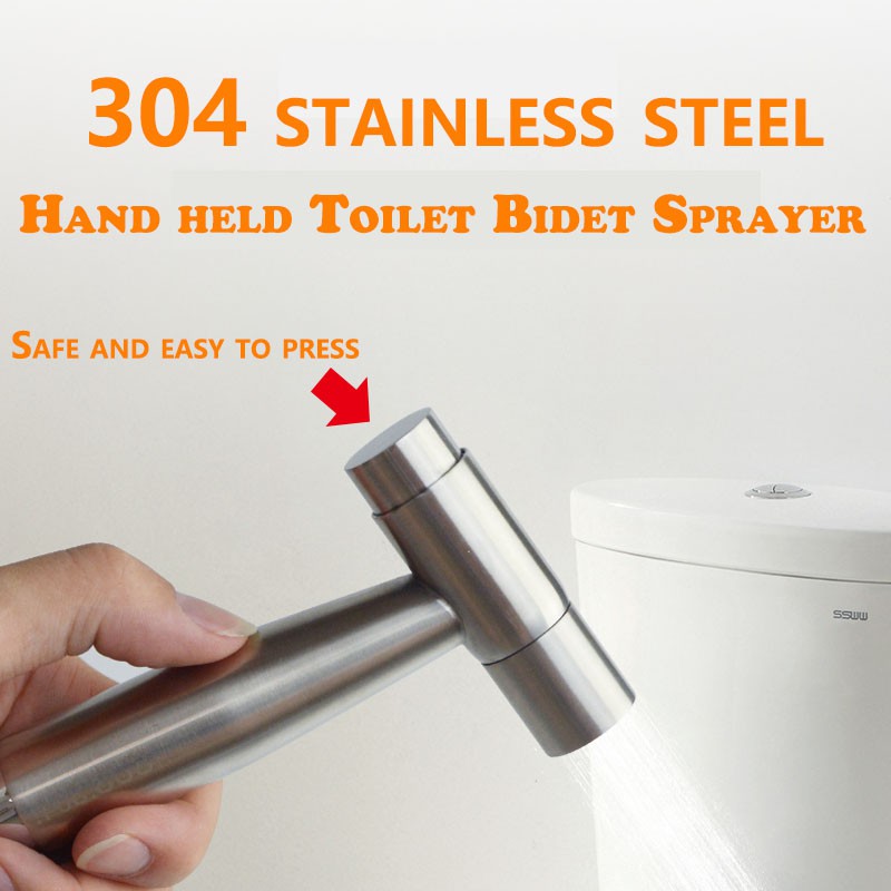 New arrival button press Bidet Spray Stainless Steel SUS 304 Toilet ...