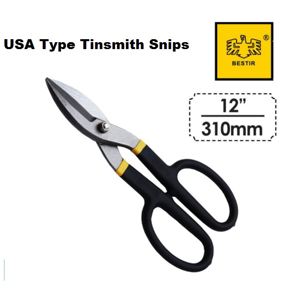 BESTIR USA TYPE TINSMITH SNIPS 12"(03223) All Purpose Snip Scissors ...