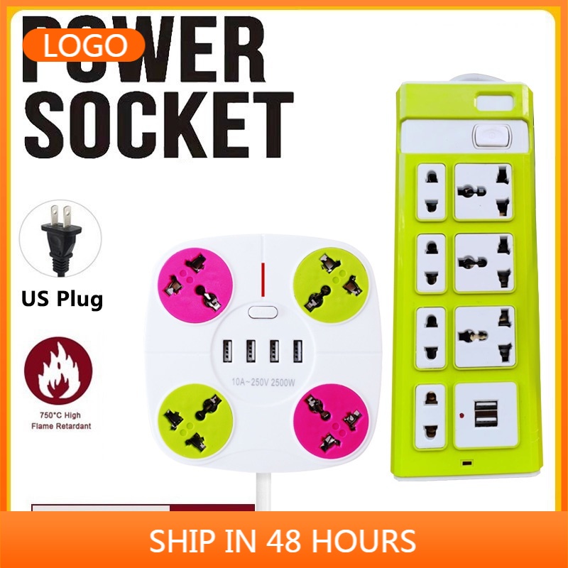 USB Interface Extension Cable USB Socket with Power Strip Electrical ...