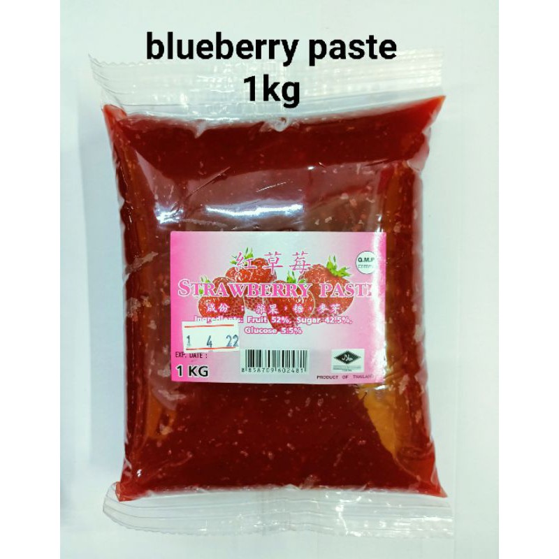 READY STOCK!!! BLUEBERRY PASTE 1KG STRAWBERRY PASTE 1KG PINEAPPLE PASTE ...