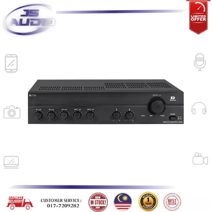 TOA Public Address Mixer Power Amplifier Model: A-2060D | Shopee Malaysia
