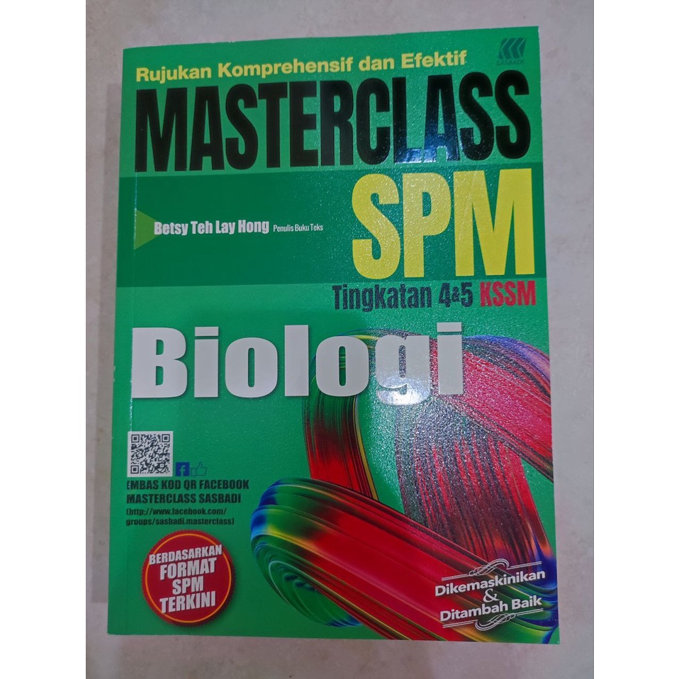 Sasbadi Masterclass Teks Rujukan Biologi Tingkatan 4&5 KSSM [Second ...