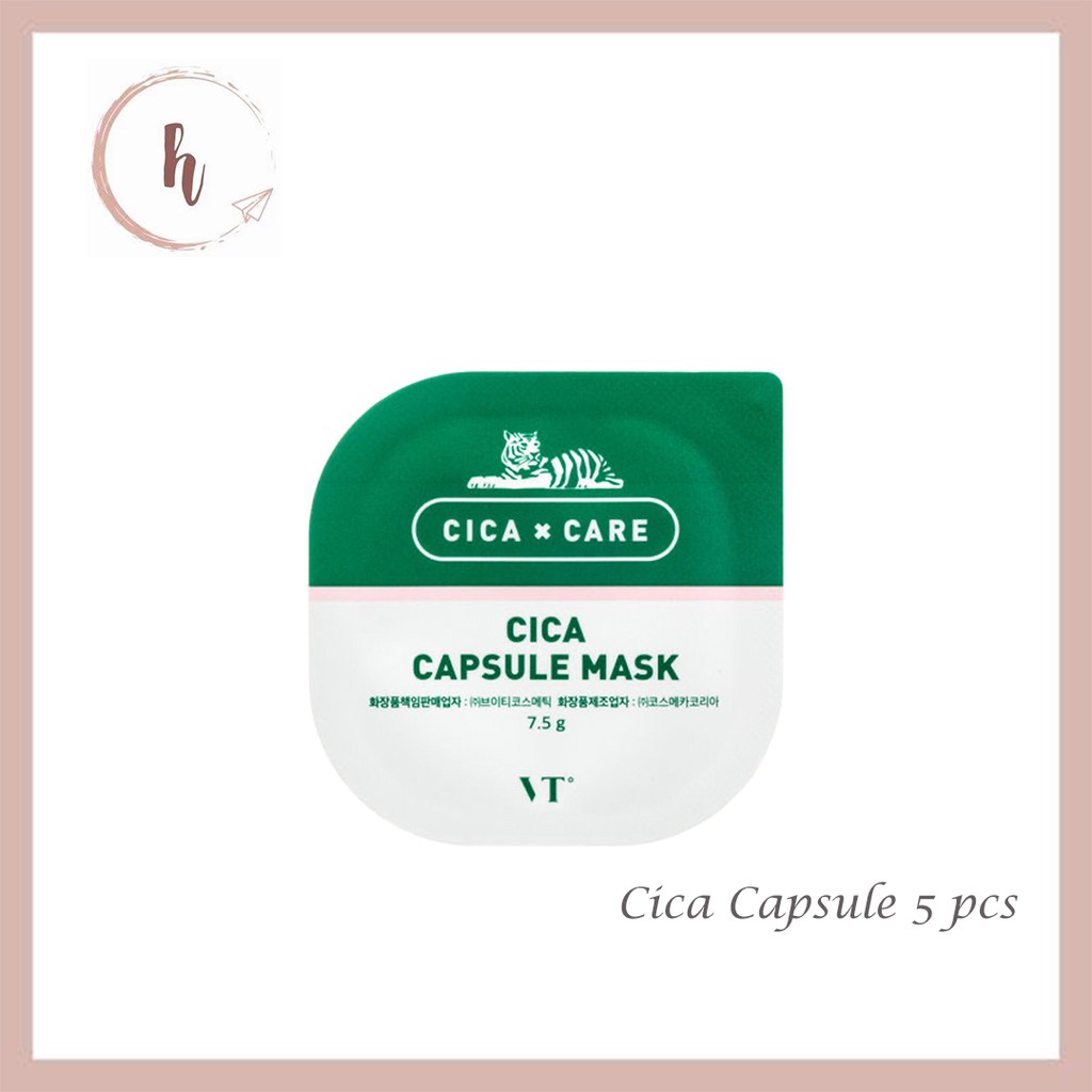 VT Cica Capsule Clay Mask 5EA/10ea VT Progloss Capsule Mask VT Super ...