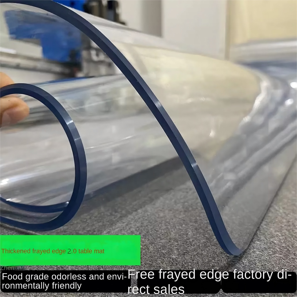 Soft Glass Transparent Thickened 2mm Table Mat Frosted Anti-Scalding ...