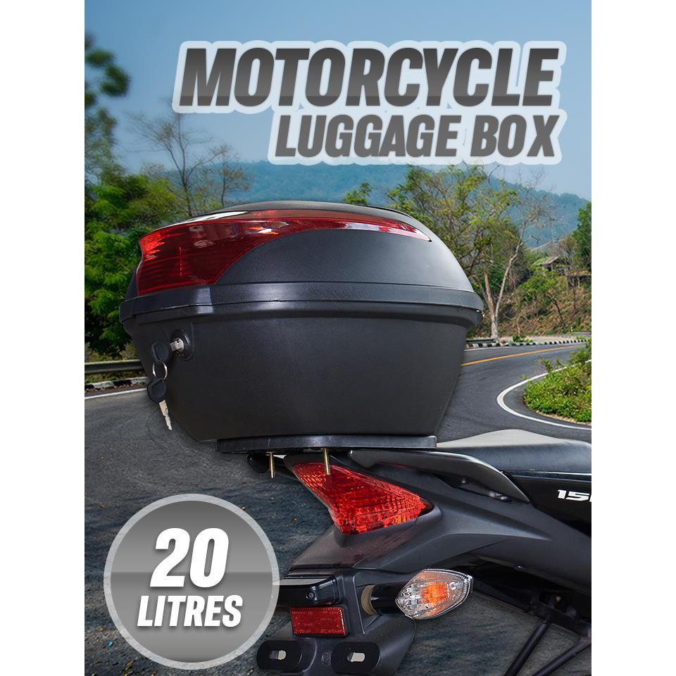 Motorcycle Luggage Box with Safety Lock Motorbike Box Motor Storage ...